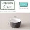 DOWAN Ramekins 4 oz Oven Safe - Creme Brulee Ramekins for Baking ...