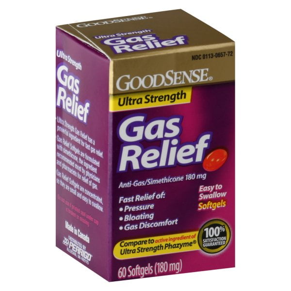 GoodSense® Ultra Strength Gas Relief 180 Mg Softgels Case Pack 24 ...