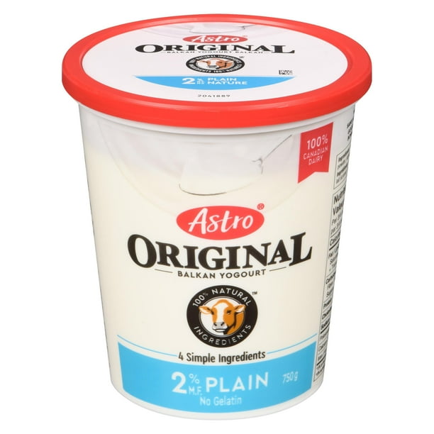 Astro Original Plain Yogurt Balkan 2%, 750 g - Walmart.ca