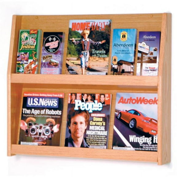 Wooden Mallet Slope? 12 Pocket Standing Literature Display - Walmart.com