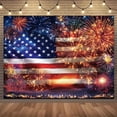 American Flag Independence Day Backdrop Patriotic Party Banner Red ...