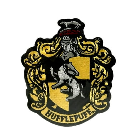 Harry Potter Hufflepuff House Crest Applique Patch Embroidered Iron-On ...