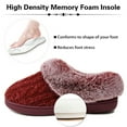 LORDFON Women's Winter Slippers with Memory Foam, Cushioned Fuzzy House Shoes - Walmart.com