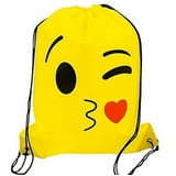 Emoji Drawstring Backpacks (12 Count) - Walmart.com