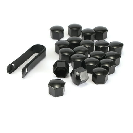 20pcs 17mm Car Wheel Lug Nut Cover Universal Wheel Hub Screw Covers ...