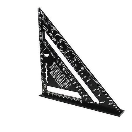 Triangle Ruler Angle Protractor Metric/imperial Square Measuring Ruler ...