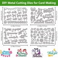 4Pcs Festival Theme Carbon Steel Cutting Dies Stencils for DIY ...