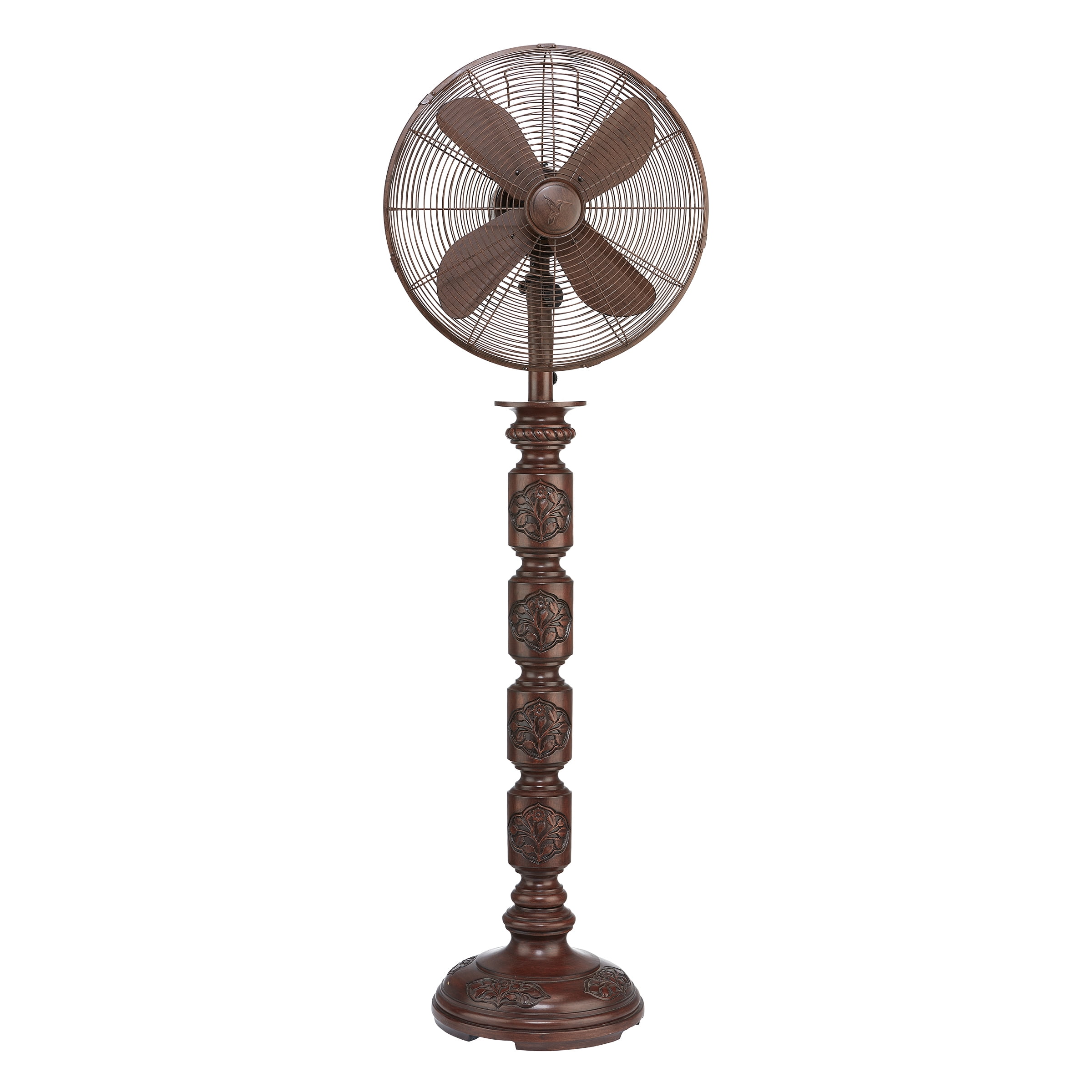 DecoBREEZE Pedestal Fan Adjustable Height 3-Speed Oscillating Fan, 16 ...