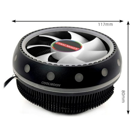 COOLMOON CPU Cooler Heatsink RGB LED fan rgb cpu fan rgb cpu cooler ...