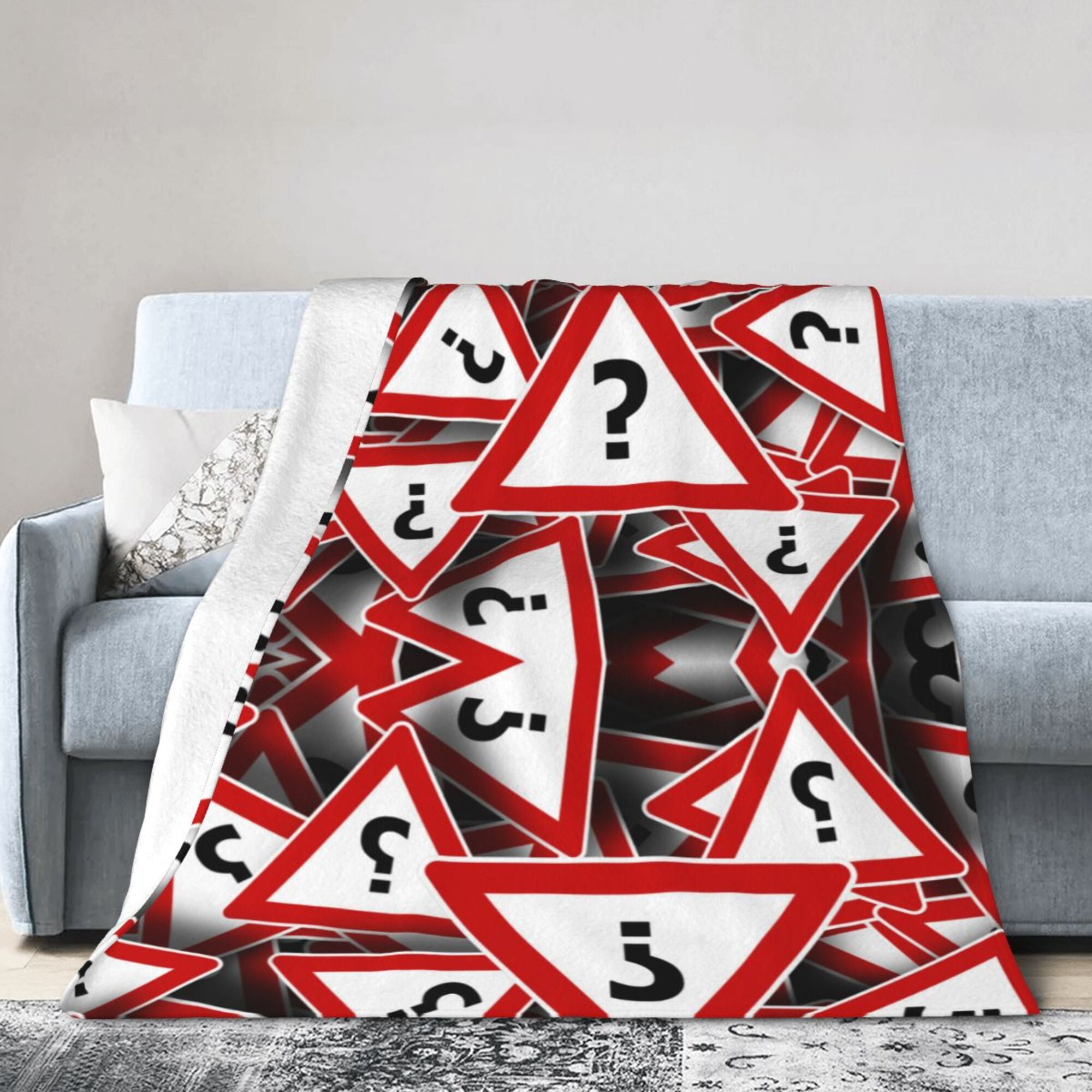 Anti-Pilling Flannel Bed Throw Blankets Traffic Signs - Couch-Ultra ...