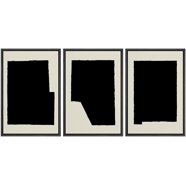 PixonSign Canvas Print Wall Art Set Smooth and Bumpy Line Pattern ...