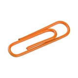 JAM Paper Standard Paper Clips, Orange, 100/Pack, Small 1 inch ...