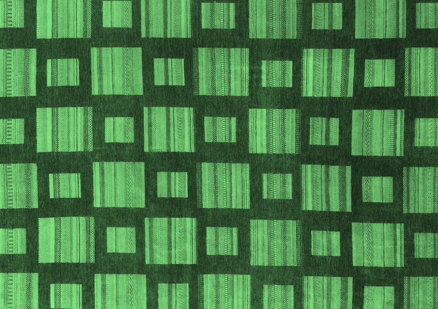 Ahgly Company Indoor Rectangle Abstract Emerald Green Modern Area Rugs ...