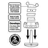 Stack-a-Roos Pals, Baby Zebra Stacking Toy, Lights & Sounds, 5 Piece ...