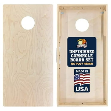 GoSports Premium Wooden Cornhole Set - Regulation Size, 2 Boards, 8 ...