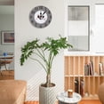 1pc 2D Flat, Silent Round Wall Clock Cute Face Clock Design Pattern ...