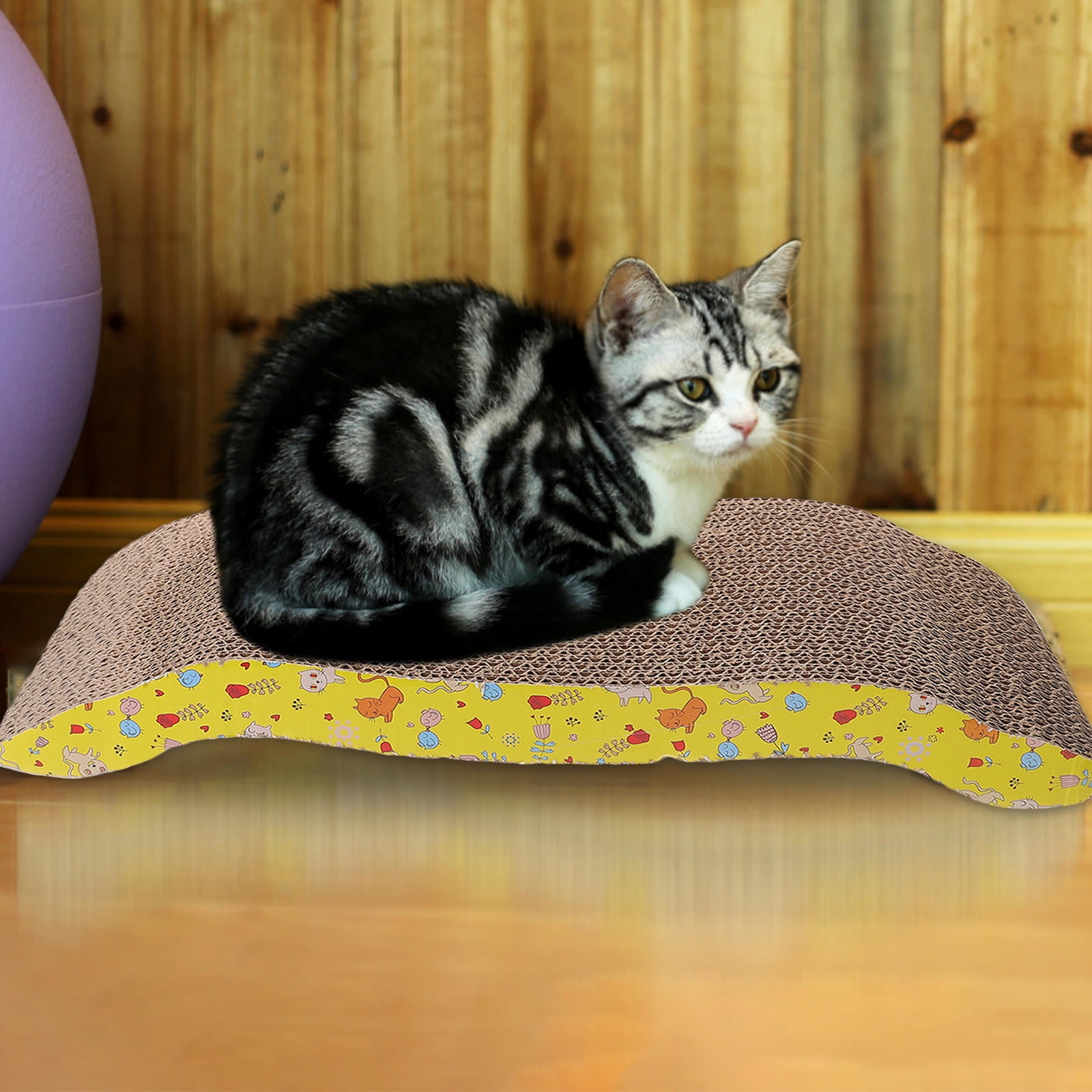 Click here for Phenofice Corrugated Cat Arch Bridge Scratcher Toy... prices