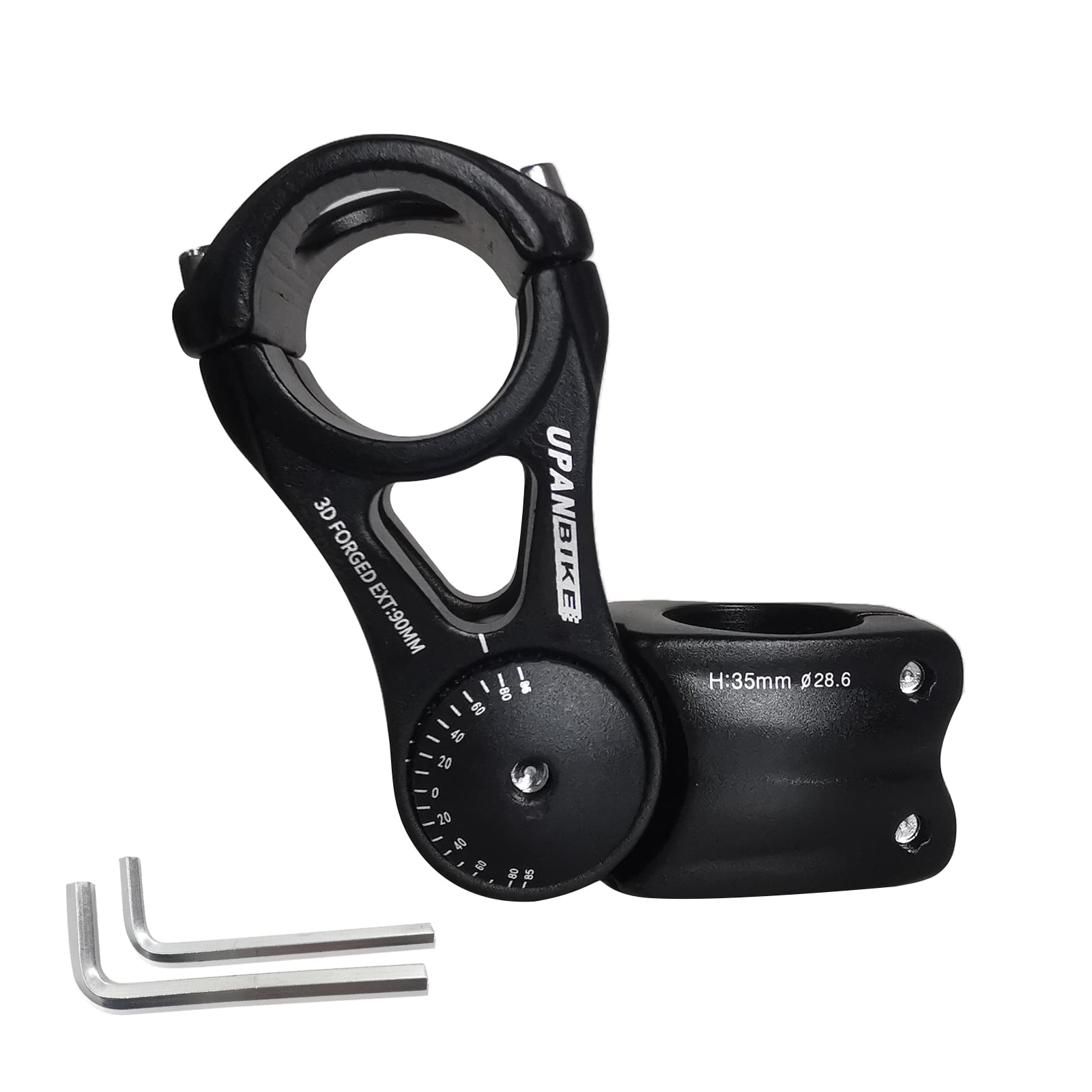 Upanbike Bike Adjustable Stem 31.8mm 4.3inch Long (90mm) Mountain ...
