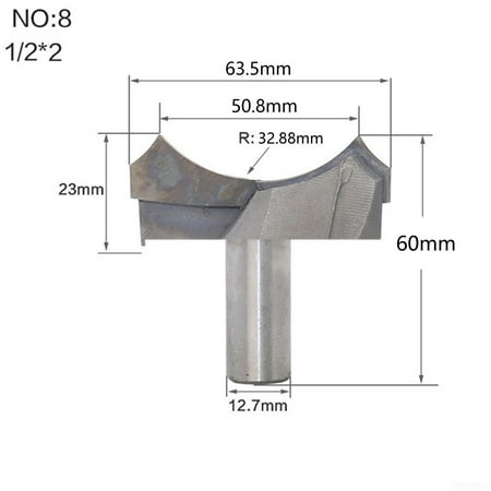 Router Bit Point-cut Round Over Groove Bit For Wood Engraving Cutter ...