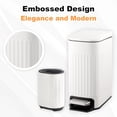 Bathroom Trash Can with Toilet Brush - 1.6 Gallon Slim Stainless Steel ...