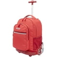 Travelers Club 18" Rolling Backpack, Red - Walmart.com