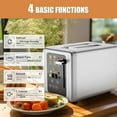 2 Slice Toaster, Touchscreen & Dual Independent Control Panel, 5 Basic ...