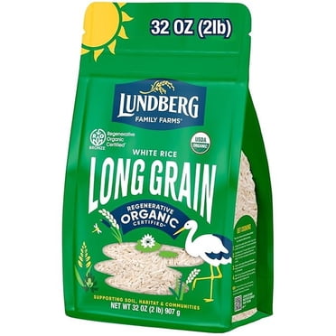 Lundberg California White Jasmine Rice 32 oz - Walmart.com