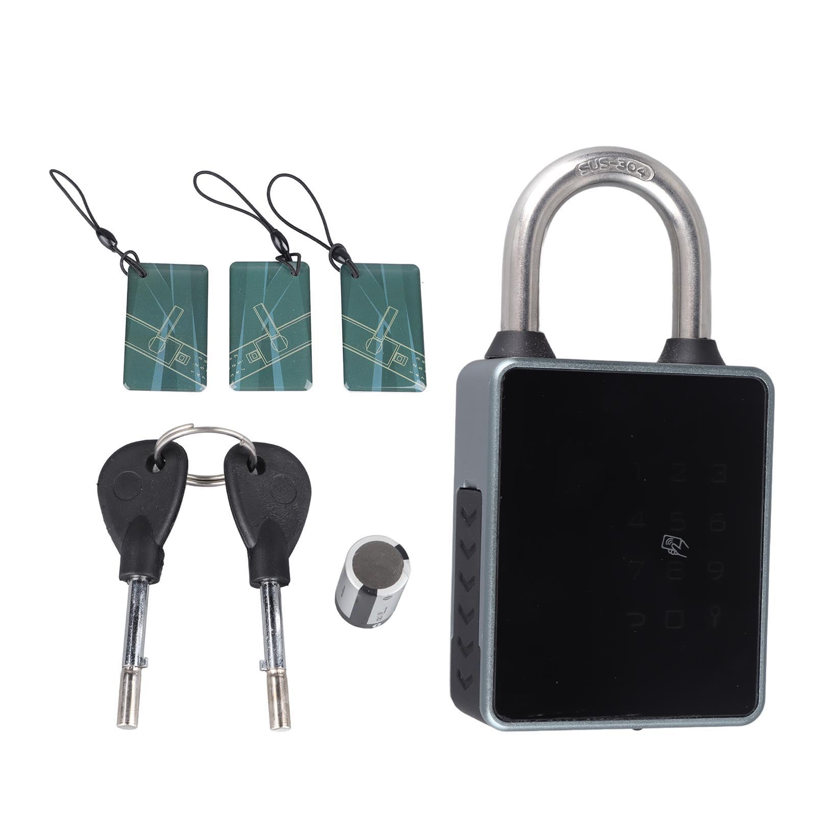 Candado de huella digital Jadeshay inteligente biométrico IP65 sin ...