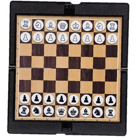 Magnetic Chess Set, Mini Foldable Pocket Chess Wallet Chess Board Games ...