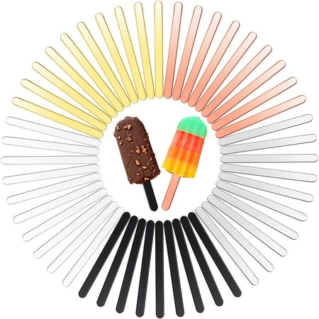 50 Pieces Acrylic Cakesicle Popsicle Sticks Reusable Popsicle Sticks ...