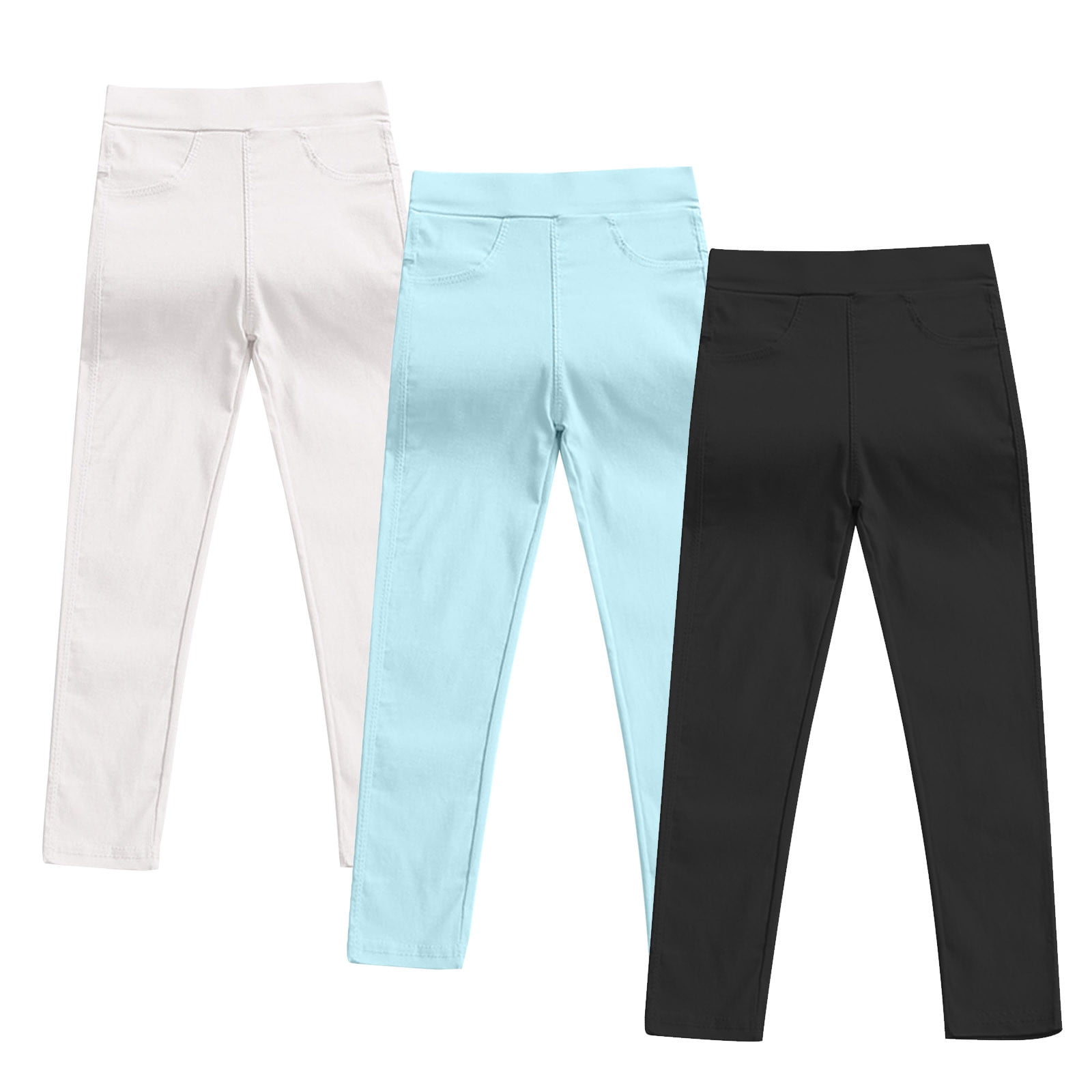 Click here for Huvoen 3pcs Girls Skinny Fitted Pull On Jeggings T... prices