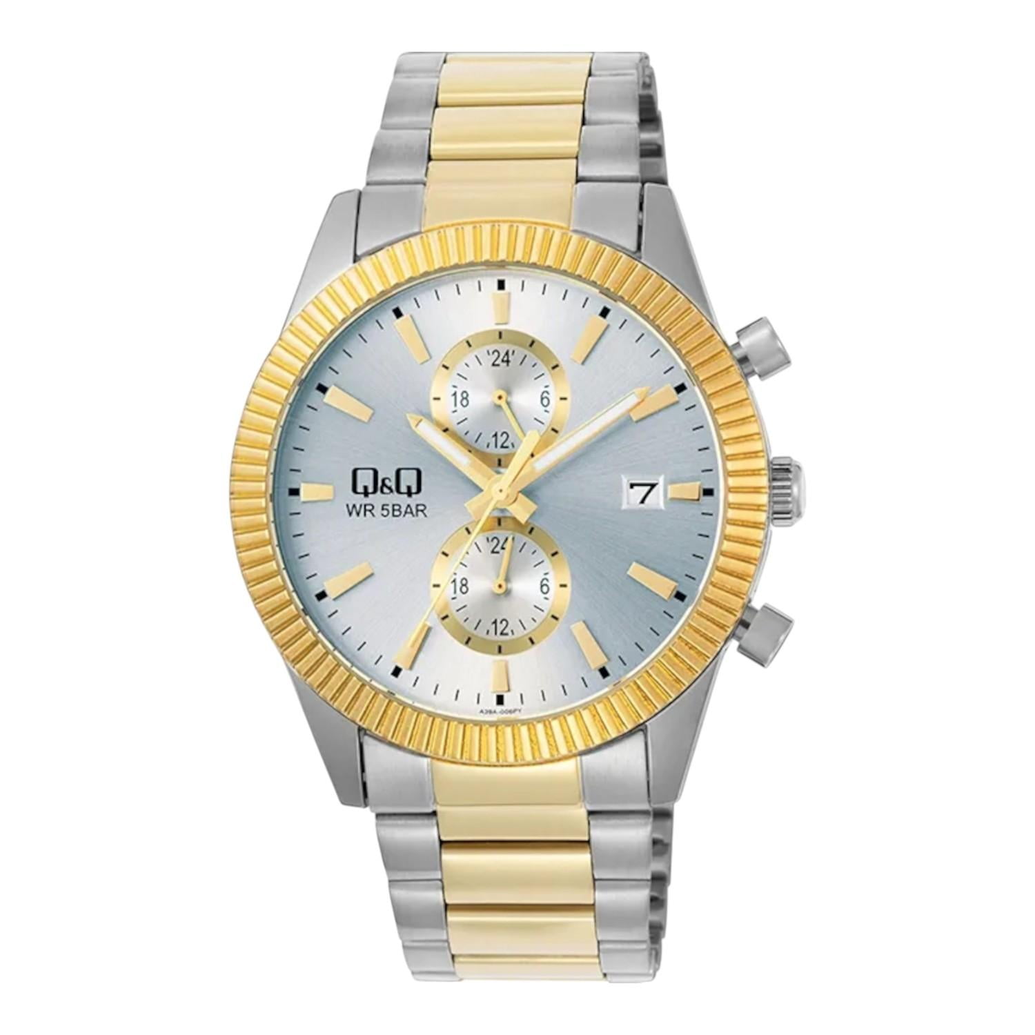 Reloj Q&Q A39A-006PY MEN´S-Acero plateado | Bodega Aurrera en línea