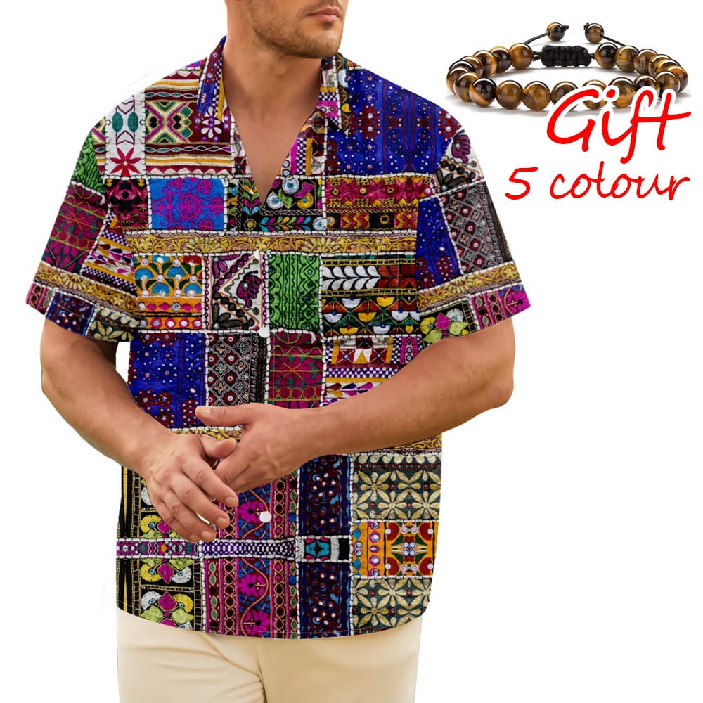 Paisley Hawaiian Top Relaxed-Fit Shirt Hawaiian Top for Travelling and ...