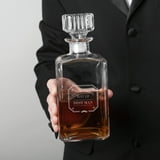 Best Man 34 oz. Glass Decanter, Whiskey Design - Walmart.com