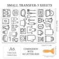 3 Sheets 3 Styles PVC Waterproof Decorative Stickers Self Adhesive ...