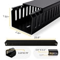 Cable Raceway Open Slot Management Kit for Under Desk and Industrial ...