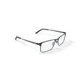 TiFlex Men's T1717 Browline Prescription Eyeglasses with Case, Matte ...