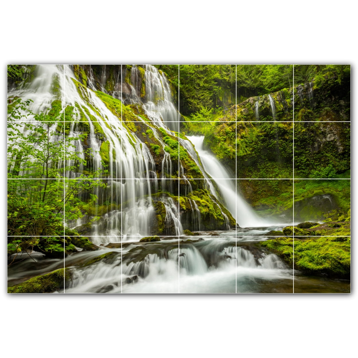Picture-Tiles.com: Waterfalls Ceramic Tile Wall Mural WAL501147-64L. 48 ...