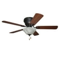 Bala 42'' Hugger Mount Ceiling Fan With Bowl Light, Oil Rubbed Bronze ...