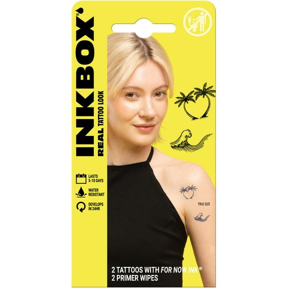 Inkbox Temporary Tattoos, Self Care, 4 Pack - Walmart.com