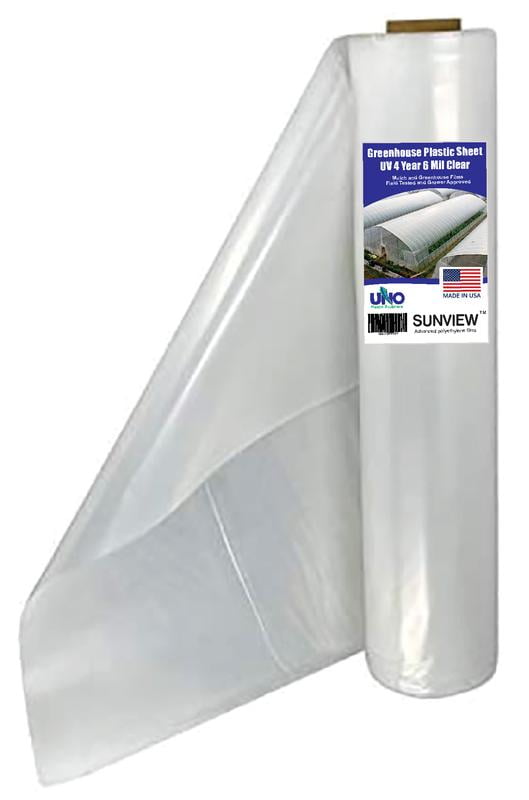 Greenhouse Plastic Clear 6 mil, 4 Year, Polyethylene Covering Film (20 ...