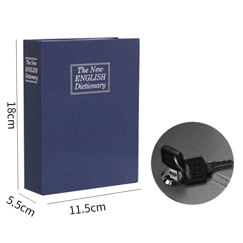 Dictionary Mini Safe Box Book Secret Security Safe Key Lock for Kid ...