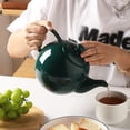 SWEEJAR Porcelain Teapot with Infuser and Lid,Teaware with Filter 40 oz ...