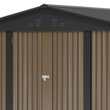 ModFusion 10x8Ft Storage Shed with Upgraded Framework, Lock, Air Vent ...