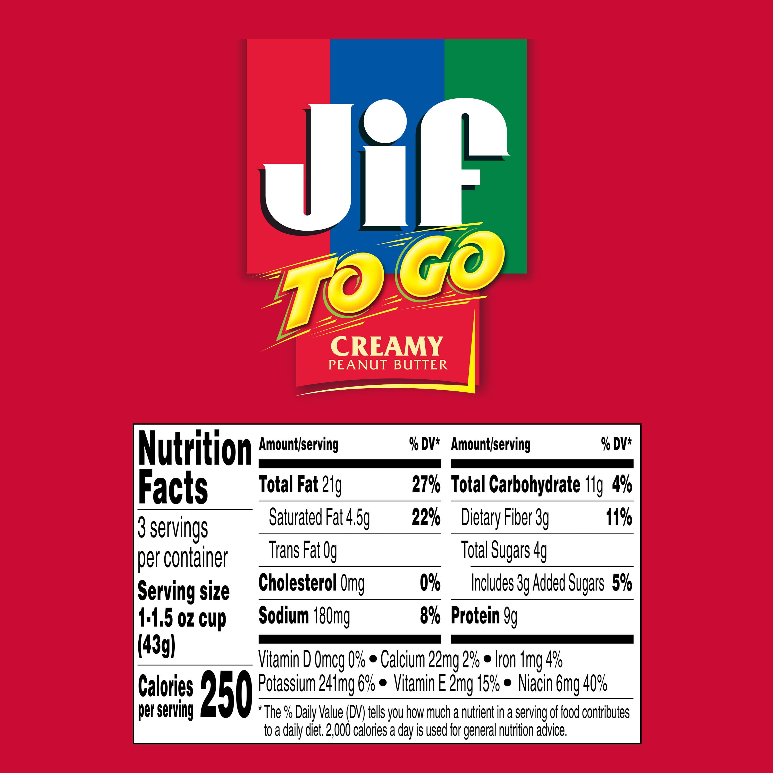 Jif To Go Serving Size