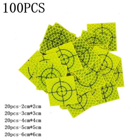 Greenne 100Pcs Total Station Reflectiveaiming Target Sticker Measuring ...