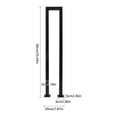 Black Handrail, 90cm Square Tube Wall Mounted Hand Rail, Galvanized ...