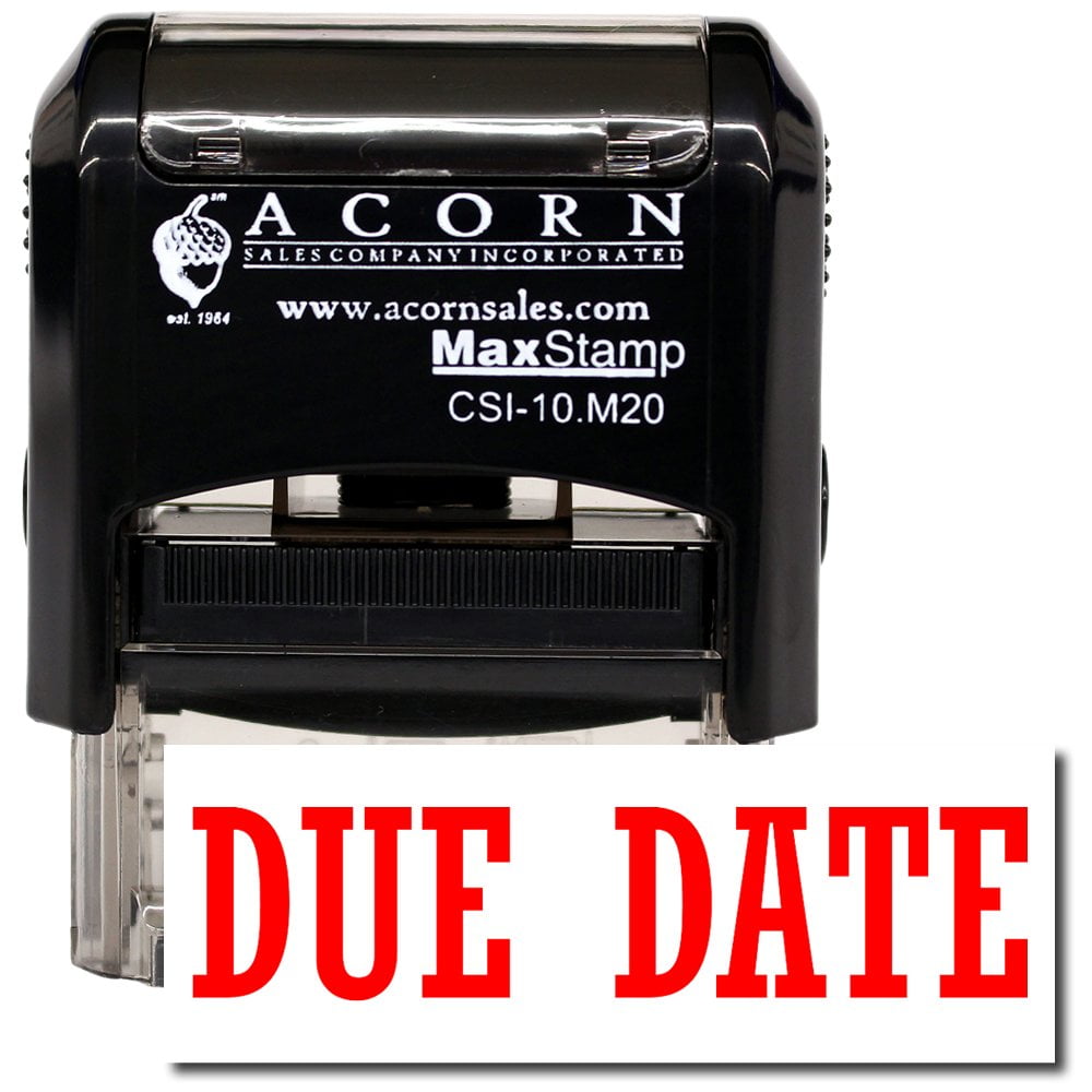Self-Inking Due Date Stamp - Walmart.com