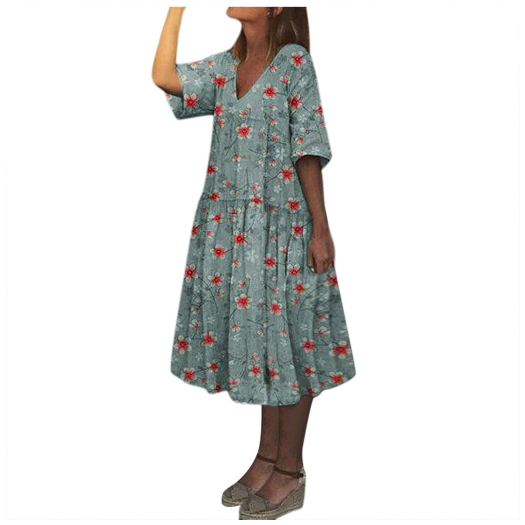 Click here for Unbranded Plus Size Dress Casual Women Holiday Sty... prices