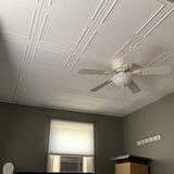 R24 Decorative Styrofoam Adhesive Ceiling Tile, Plain White, 8 Piece ...